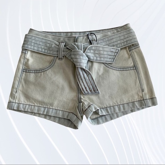 Epic Threads | Shorts | Epic Denim Light Wash Tie Waist Stone Washed ...